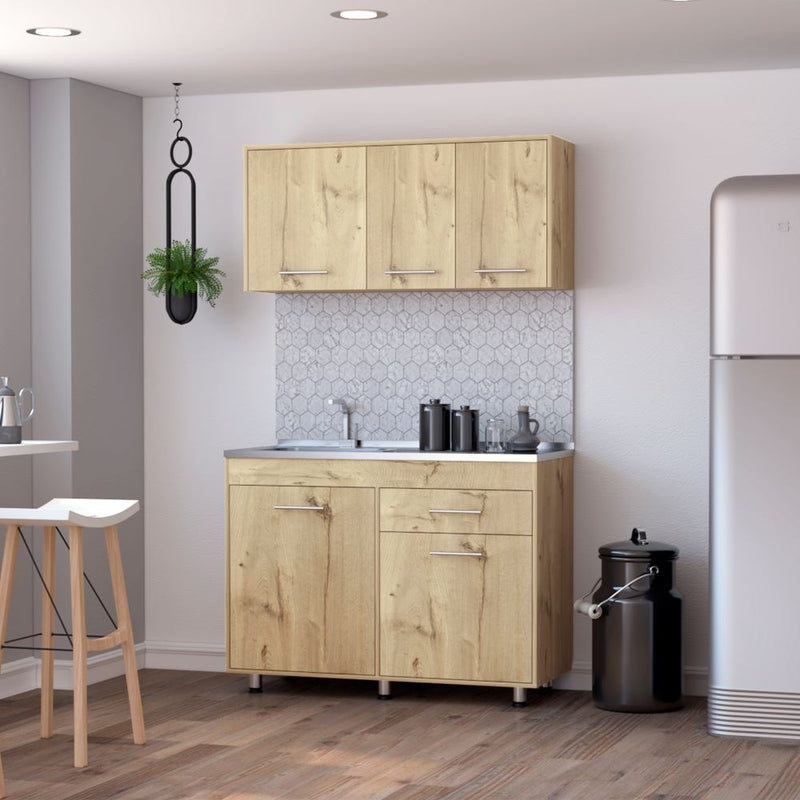 Combo Kitchen Orion, Duna y Blanco, incluye módulo superior 120 y módu