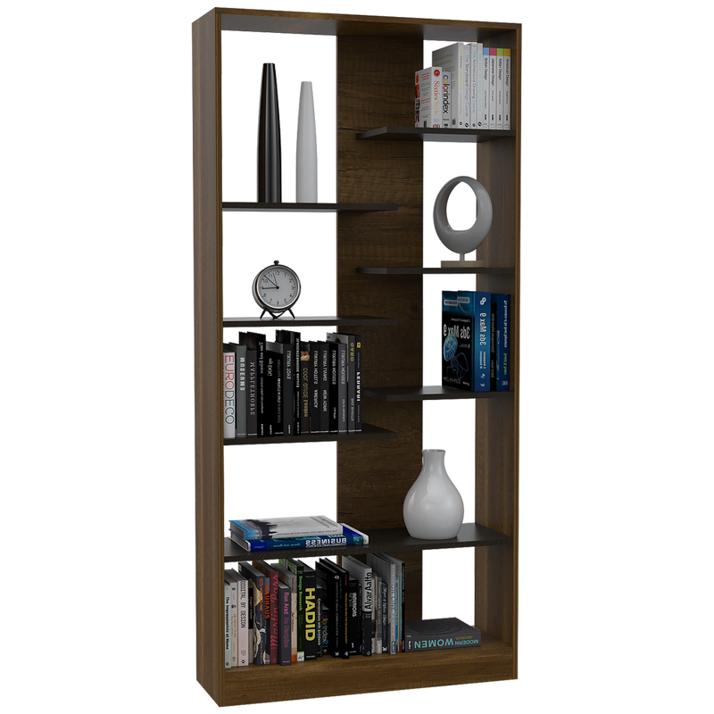 Combo Classic, Caramelo y Wengue, incluye rack TV, biblioteca y mesa d